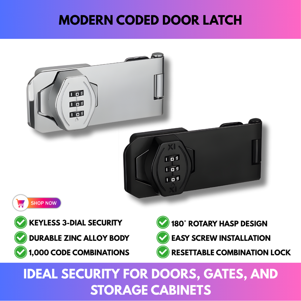 Modern Coded Door Latch – QMT