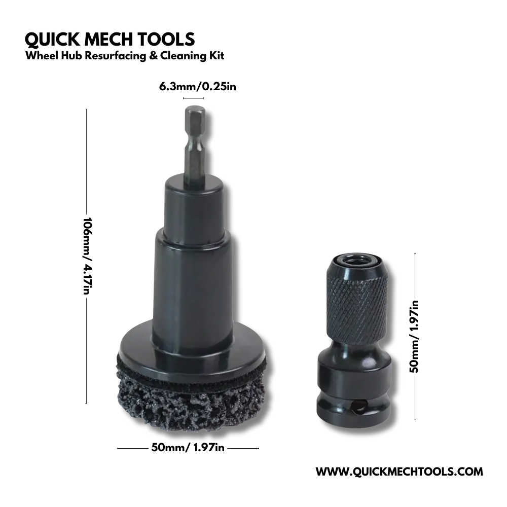 Wheel Hub Resurfacing & Cleaning Kit – Rust Removal Tool for Brake Dis ...