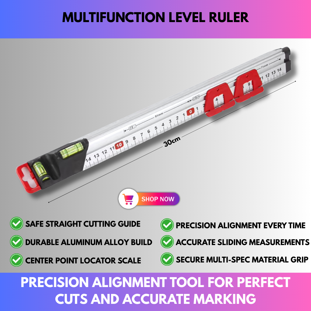 Multifunction Level Ruler – QMT