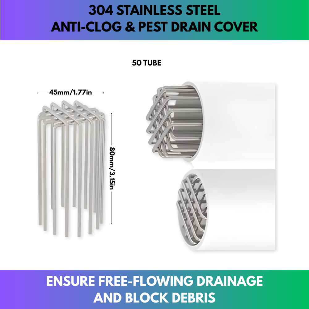 304 Stainless Steel Anti-Clog & Pest Drain Cover – QMT