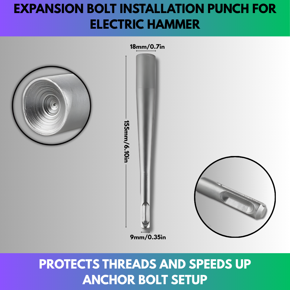 Expansion Bolt Installation Punch for Electric Hammer – QMT
