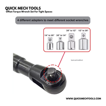 Offset Torque Wrench Set For Tight Spaces – QMT