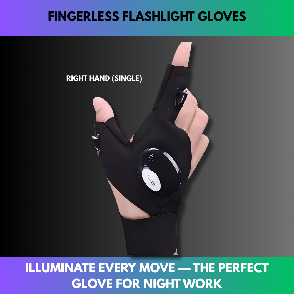 Fingerless Flashlight Gloves – QMT